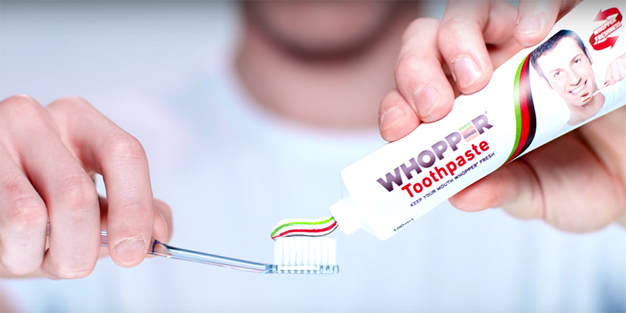 Whopperfris gebit dankzij Burger King tandpasta | FavorFlav